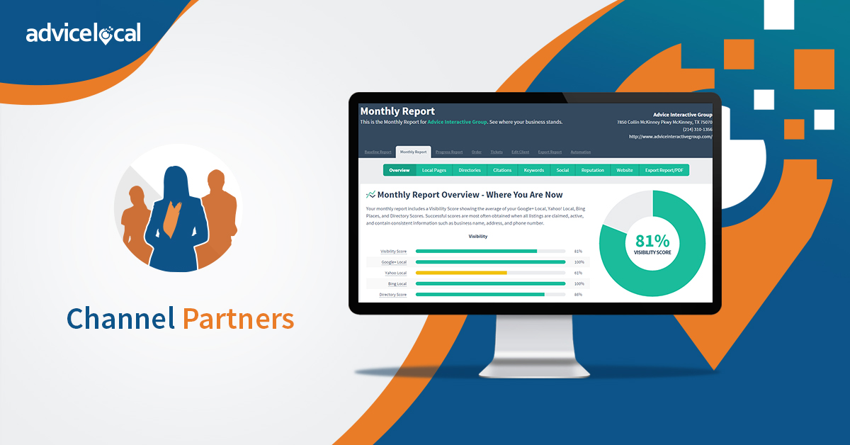 Local SEO Software Solutions for Channel Partners | Advice Local