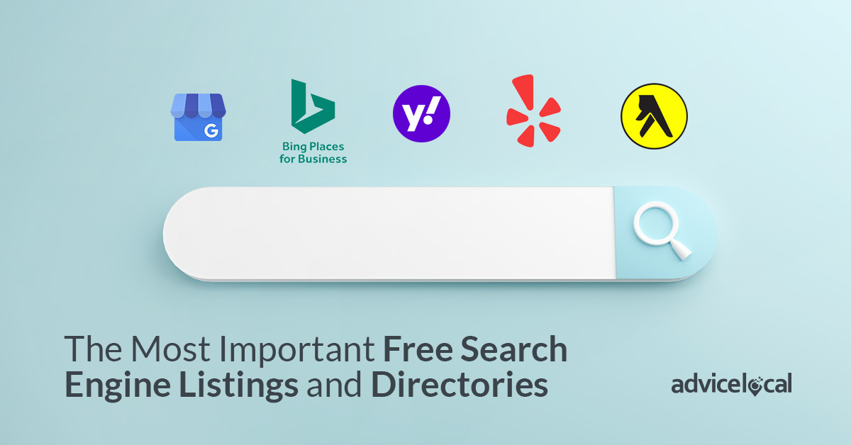 The Important Free Search Engine Listings and Directories | Advice Local