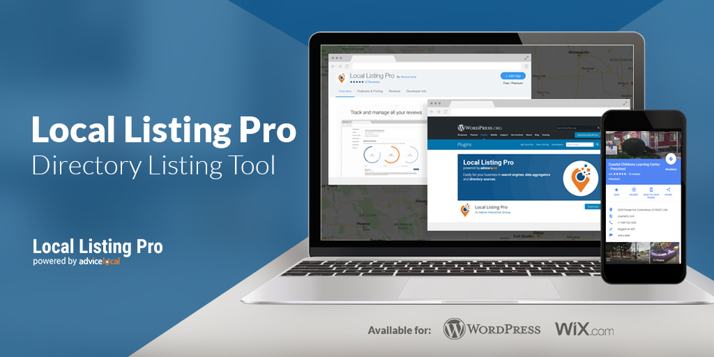 Local Listing Pro – a WordPress Plugin and Wix Web App - Advice Local