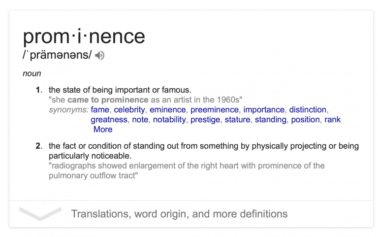 Prominence: When Fame Can Equal Fortune for Local Businesses