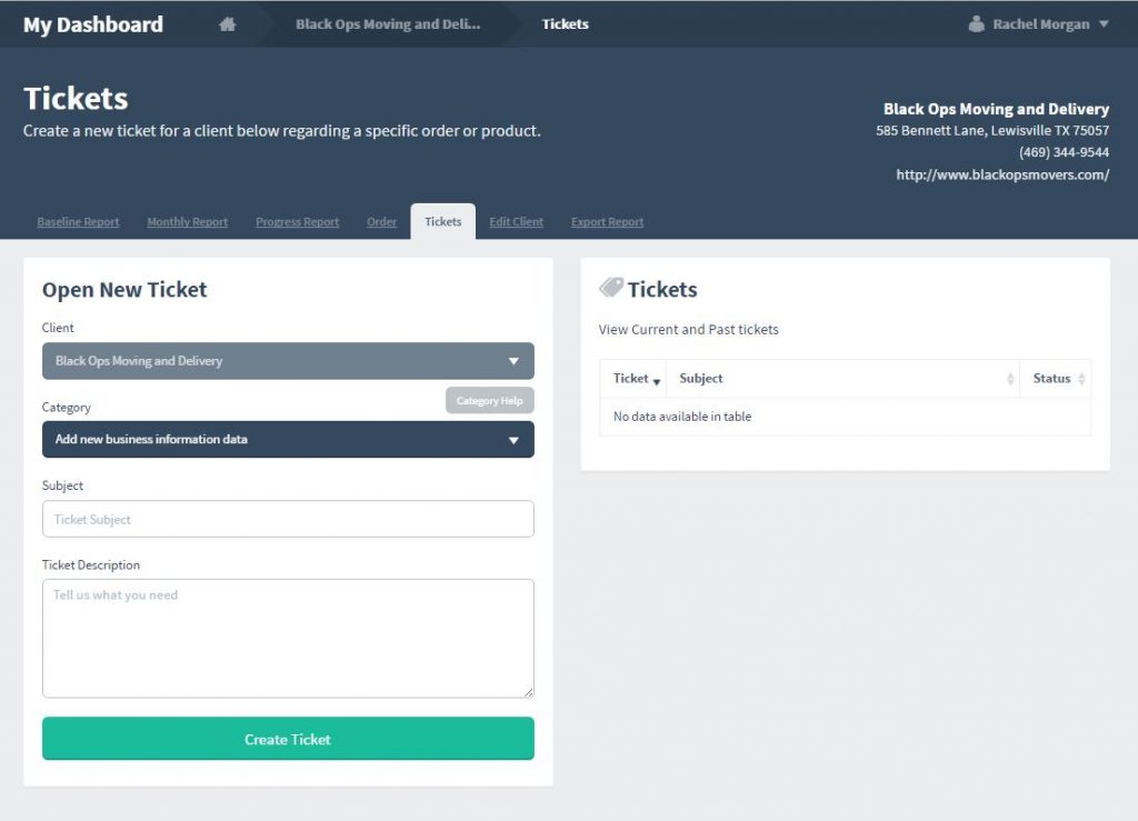 How Do I Open a Ticket? | Help Center: Dashboard & Technical Issues ...